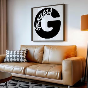 Georgia Wall Art | Digital Download | Bold Letter G With Georgia Script ...