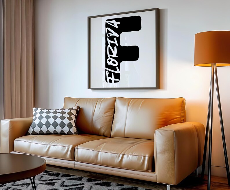 Florida Wall Art | Printable Florida Letter Print | Digital Download ...