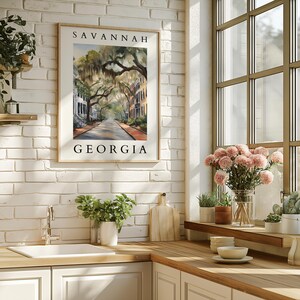 Savannah Georgia Watercolor Printable | Historic Art | Southern Decor ...