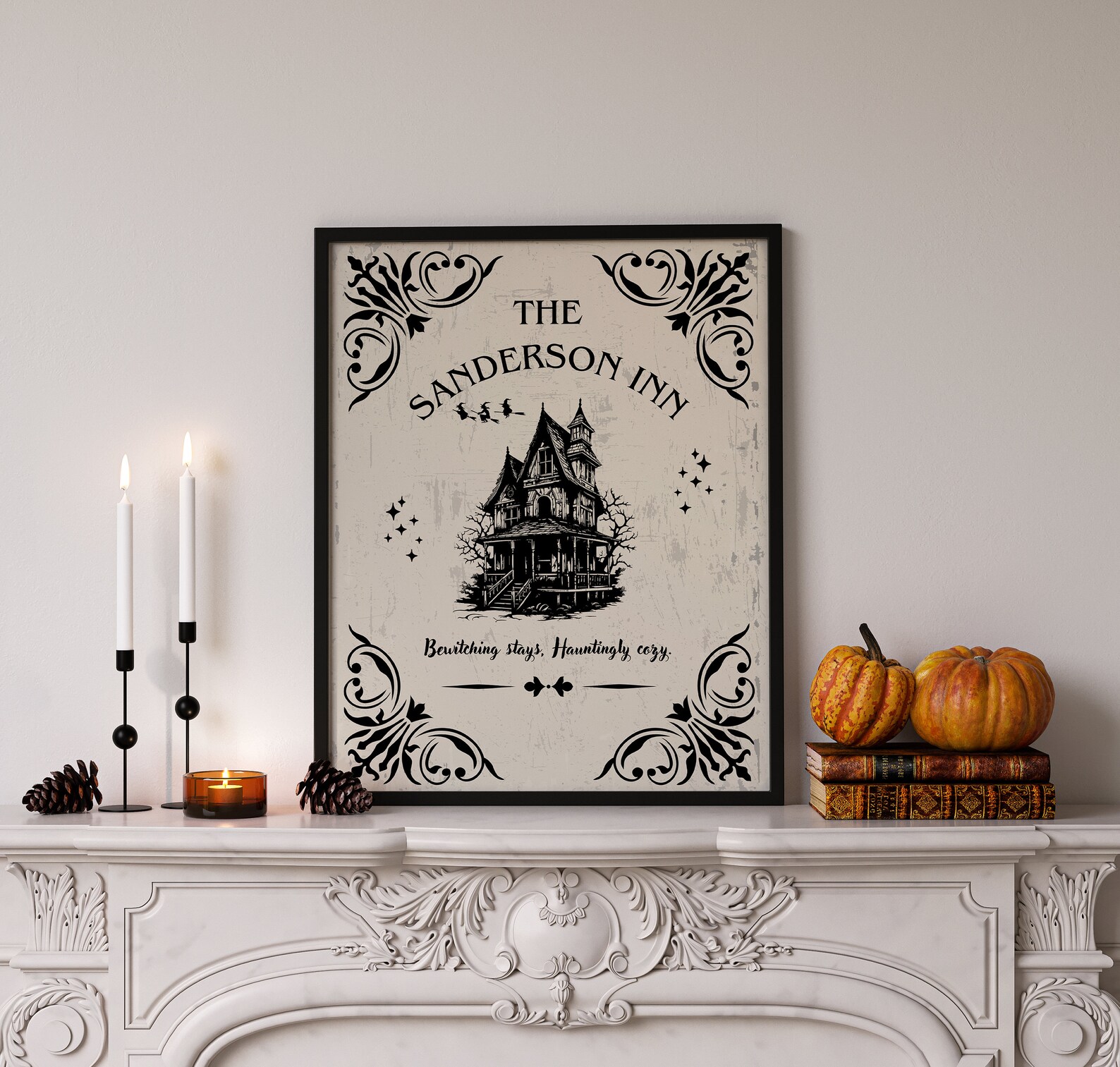 Sanderson Inn Halloween Printable | Vintage Rustic Flyer for Halloween ...
