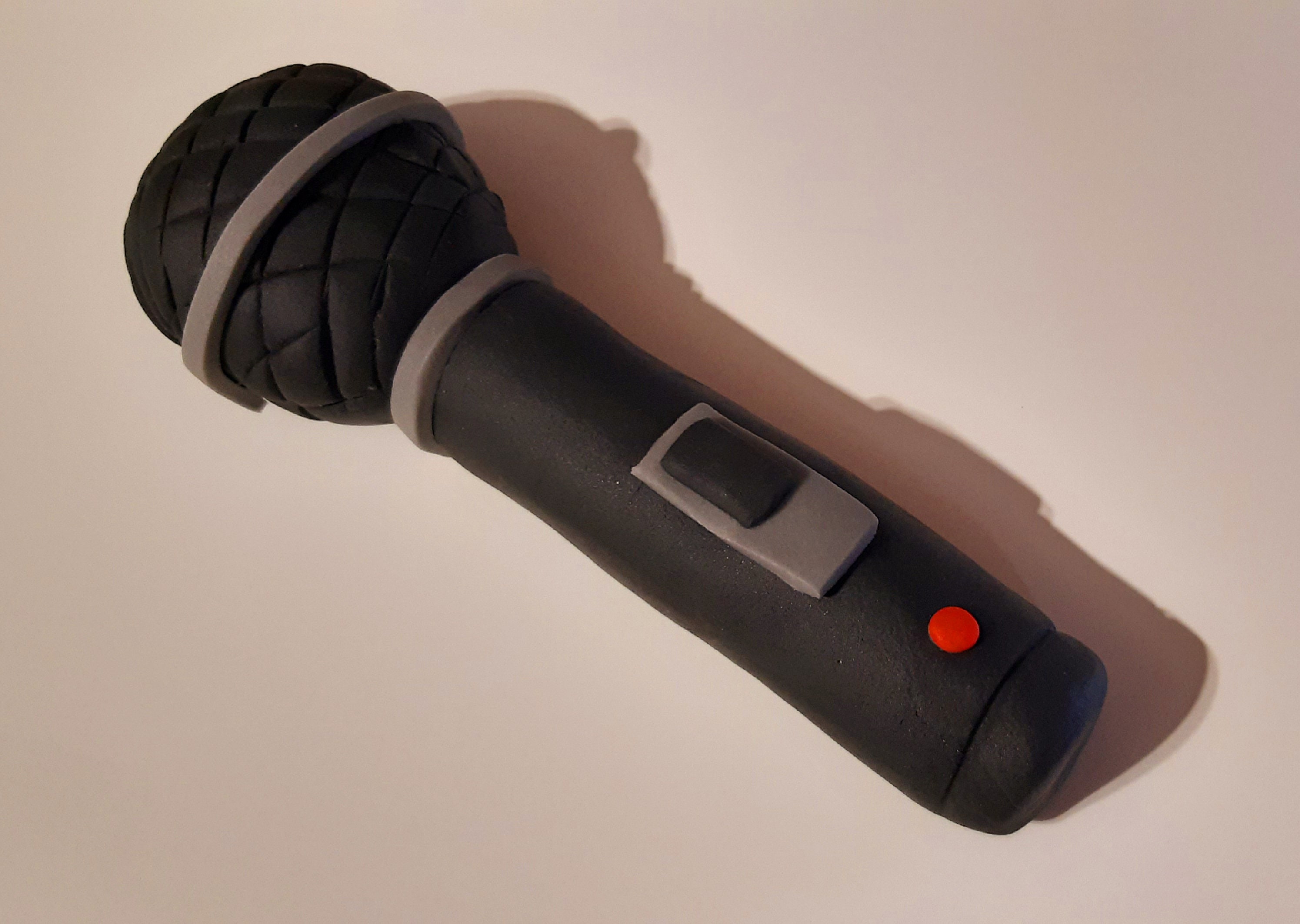 Fondant Handmade Microphone Cake Topper | Etsy