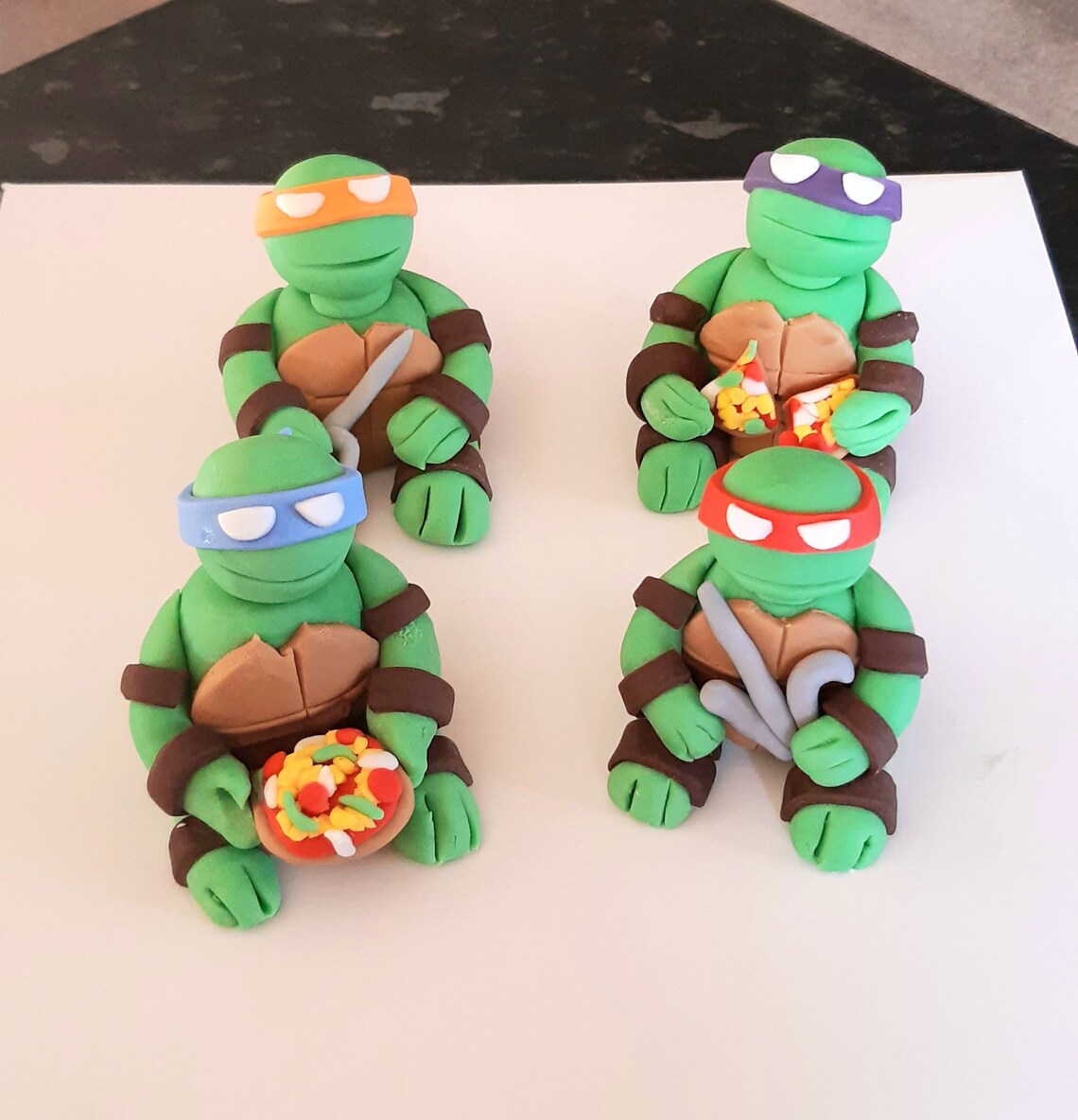 Teenage Mutant Ninja Turtles Fondant Cake Toppers | Etsy