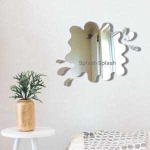 Puddle & Six Splashes Large Acrylic Mirror Wall Art - Many Size Options ...