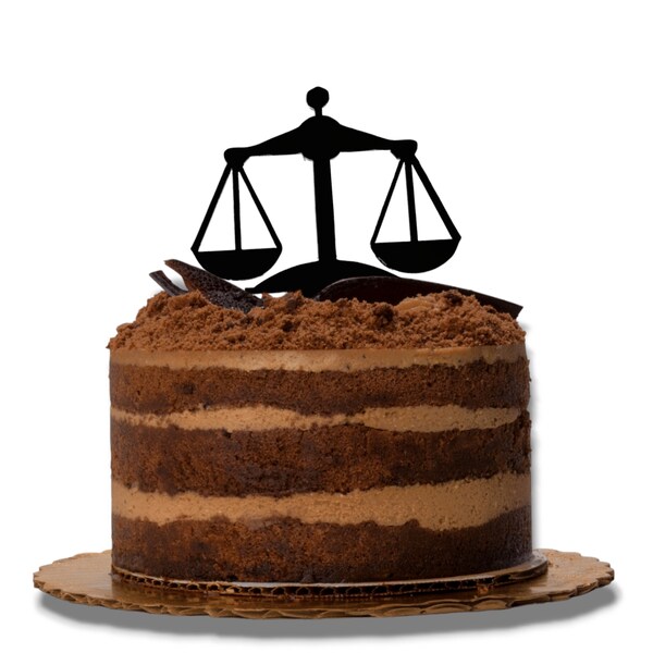 Scales of Justice Cake Topper - Etsy