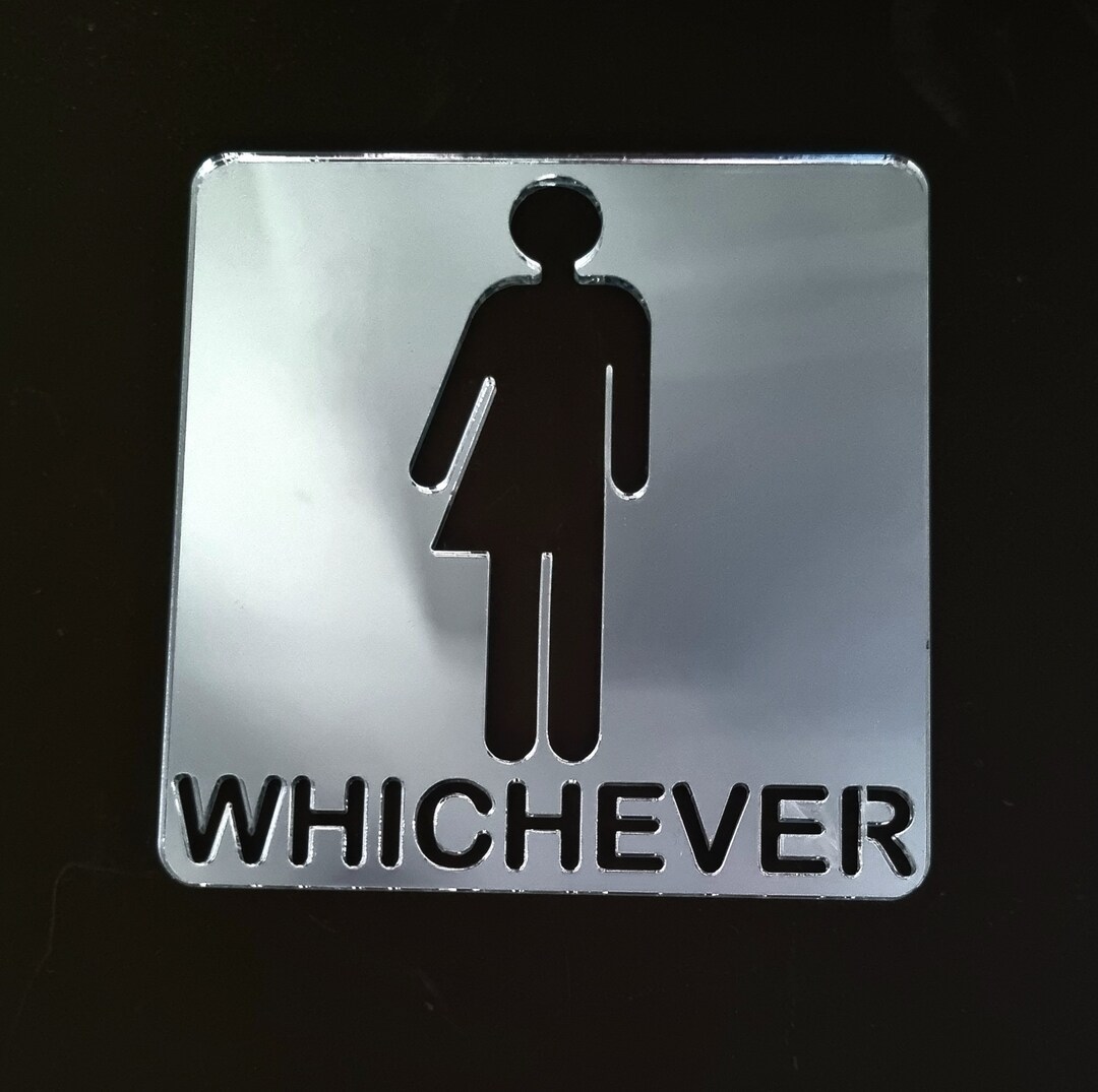 Whichever Unisex Toilet Sign Many Colour & Size Options - Etsy