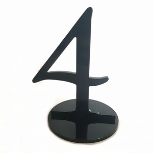 Table Number Stands in Acrylic Mirror and Solid Colours (custom Sizes ...