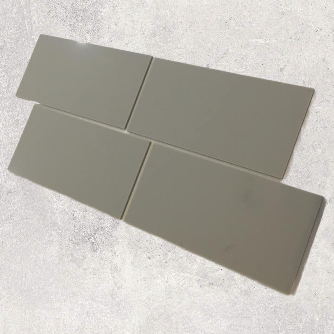 Rectangular Tiles Coloured Matt Acrylic, Many Size and Colour Options ...
