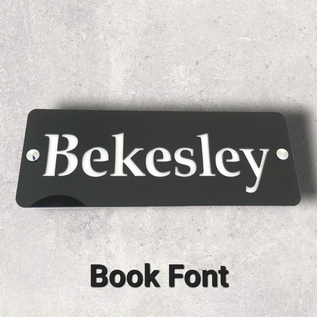 Rectangular Acrylic House Name Sign Many Colours and Styles - Etsy