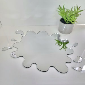 Puddle & Six Splashes Large Acrylic Mirror Wall Art - Many Size Options ...