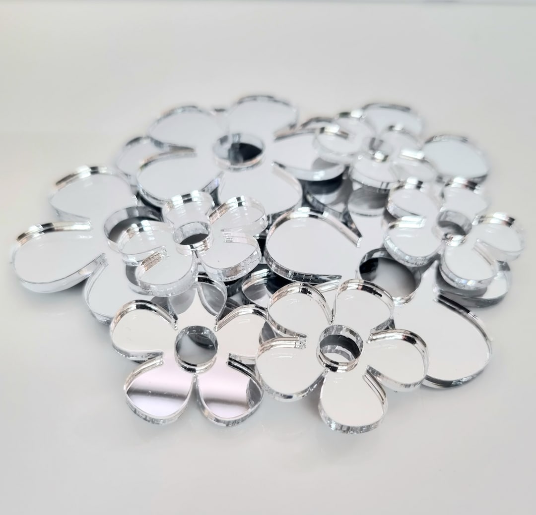 Daisy Mirror Sets for Crafts & Decorations Many Size Options bespoke ...