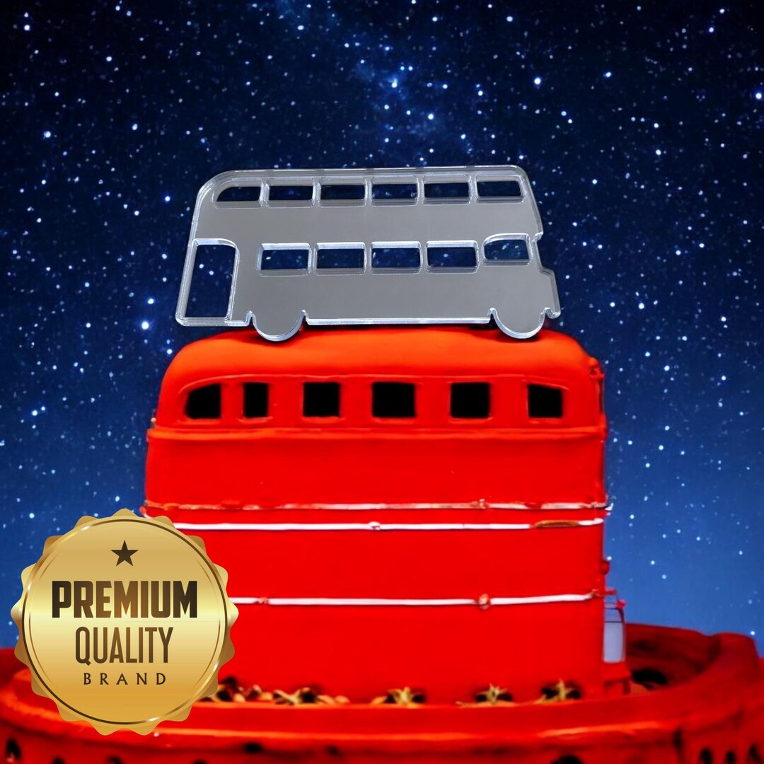 Bus Shaped Cake Toppers, Colours, Custom Shapes, Sizes & Engraving - Etsy