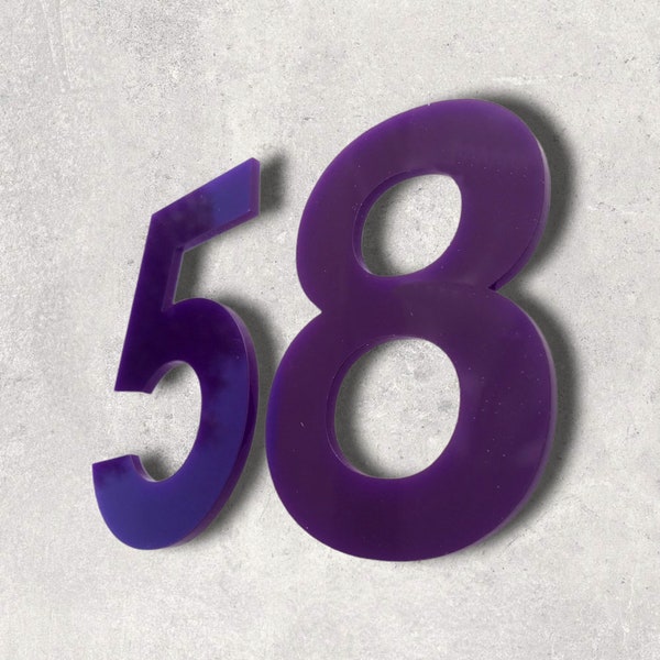 Purple Numbers - Etsy UK