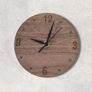 Wood Round Clock – Different Wood Finishes, Custom Sizes & Shapes Made ...