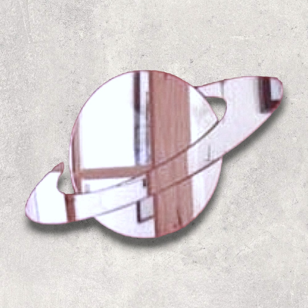 Saturn Acrylic Mirror Wall Art Many Size, Colour & Engraving Options ...