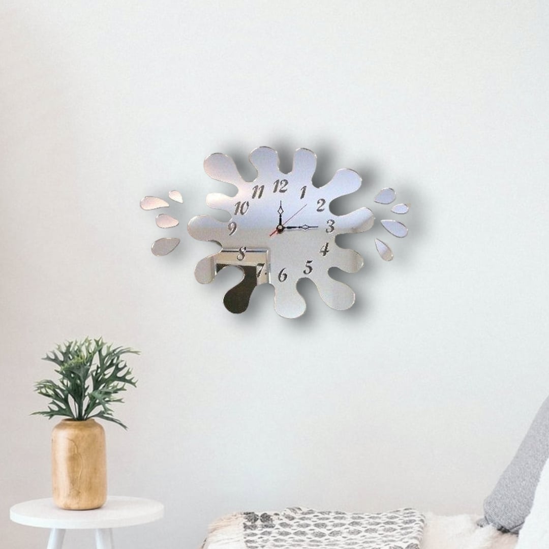 Splash Acrylic Clock – Many Colours Available (bespoke Shapes and Sizes ...