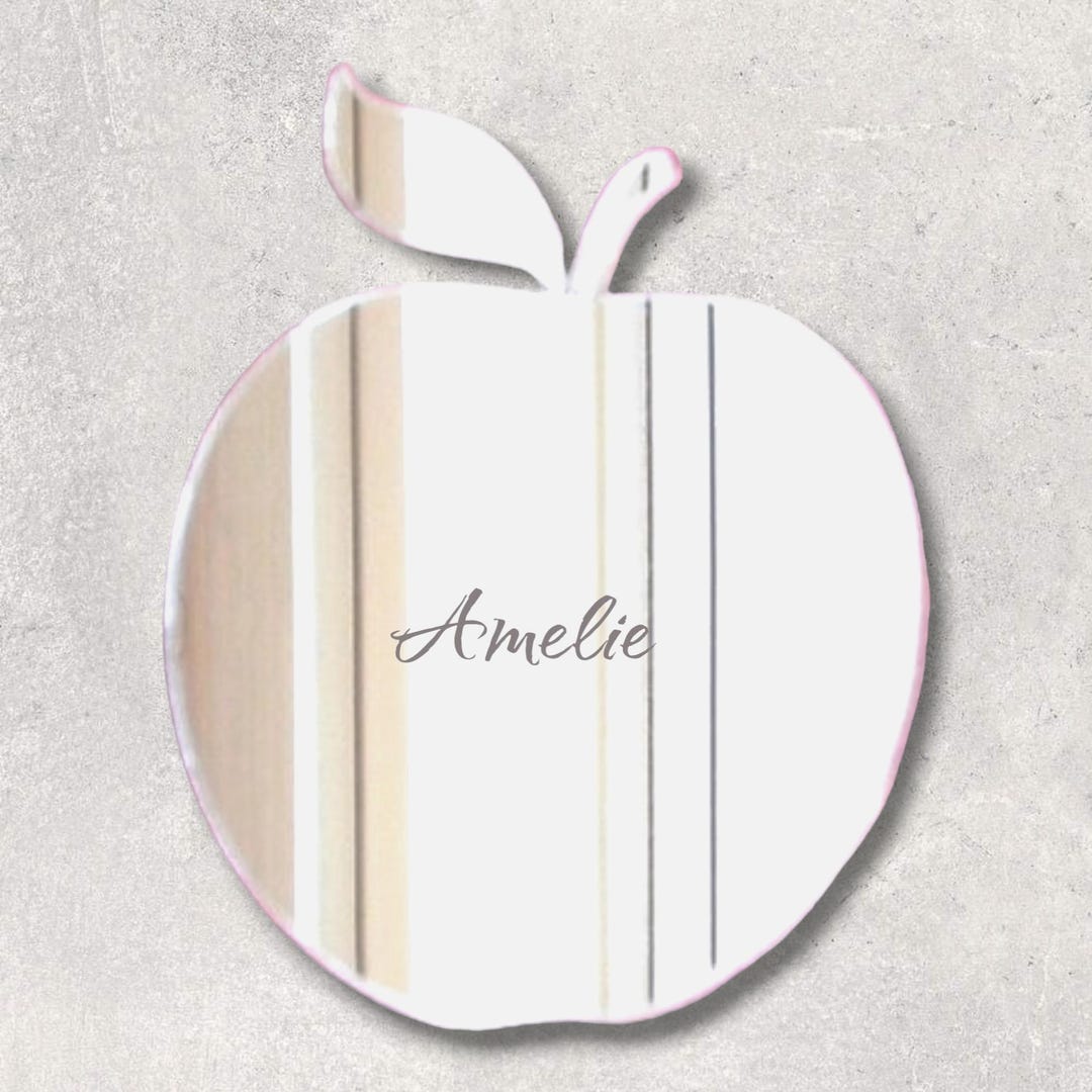 Apple Acrylic Mirror Wall Art - Many Size / Colour Options ...