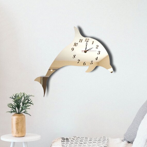 Dolphin Acrylic Clock Many Colours Available bespoke Shapes - Etsy