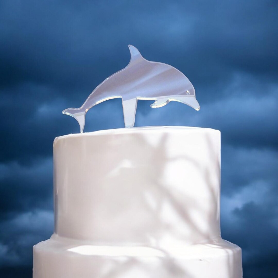 Dolphin Shaped Cake Toppers, Colours, Custom Shapes, Sizes & Engraving ...