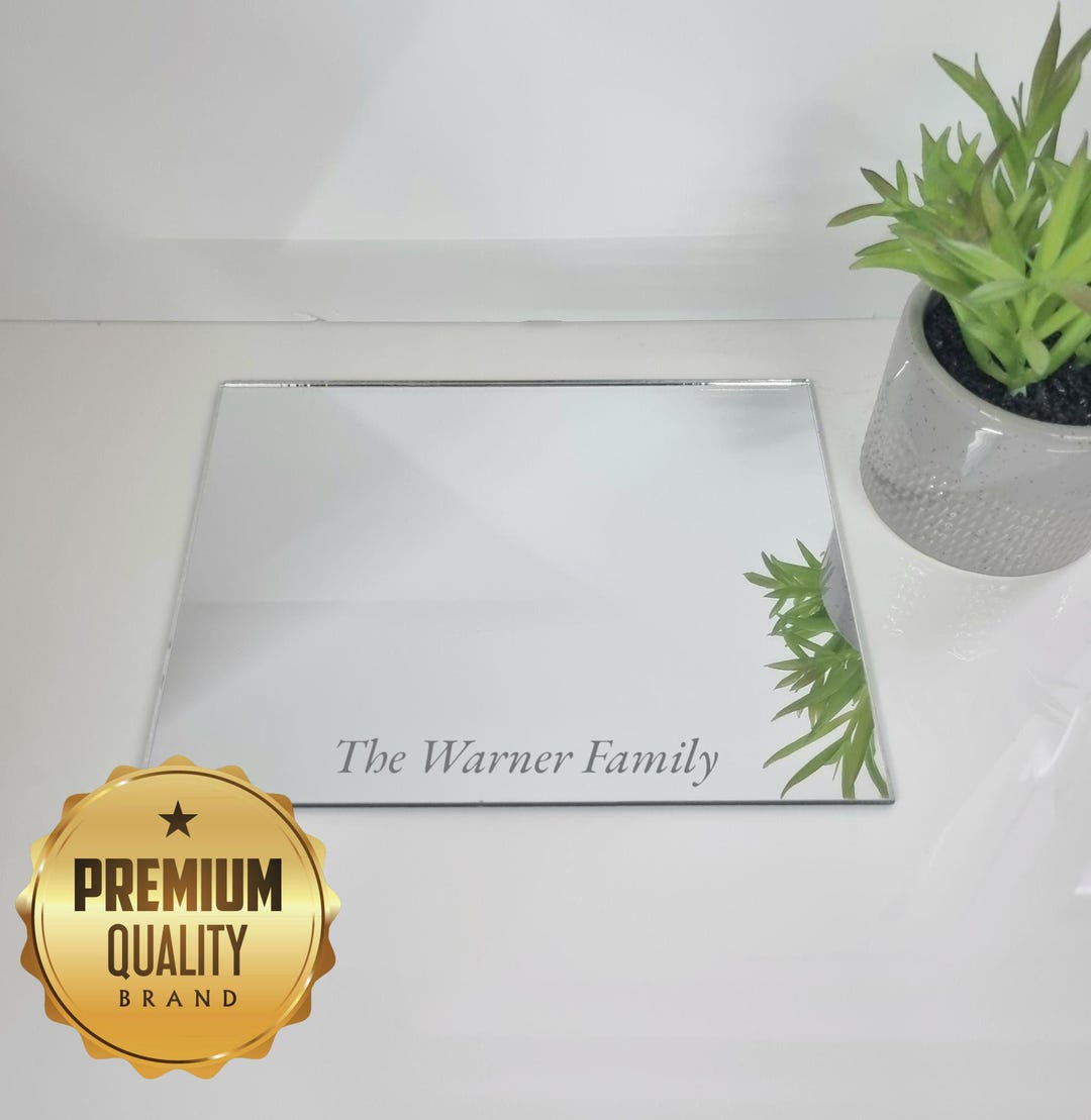 Rectangle Acrylic Mirror Wall Art - Many Size/colour Options, Plain or ...