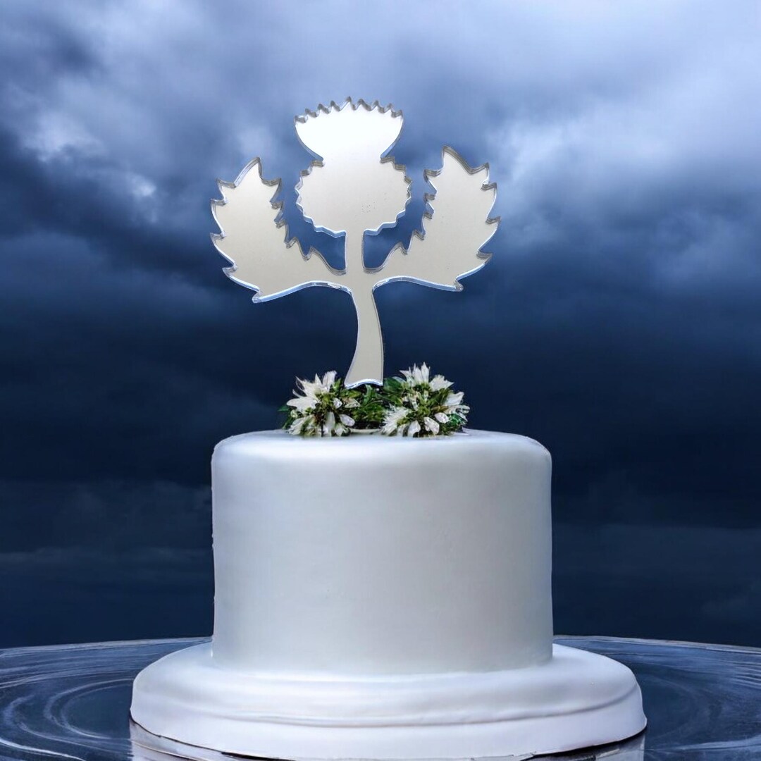 Scottish Thistle Shaped Cake Toppers, Colours, Custom Shapes ...