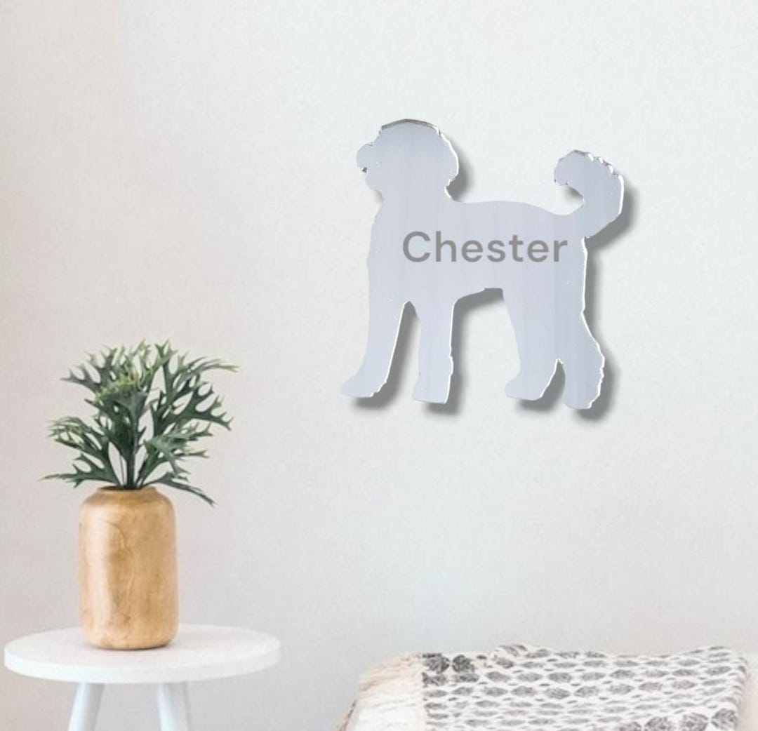 Dog Shaped Acrylic Mirrors - Your Breed and Size, Plain or Personalised ...