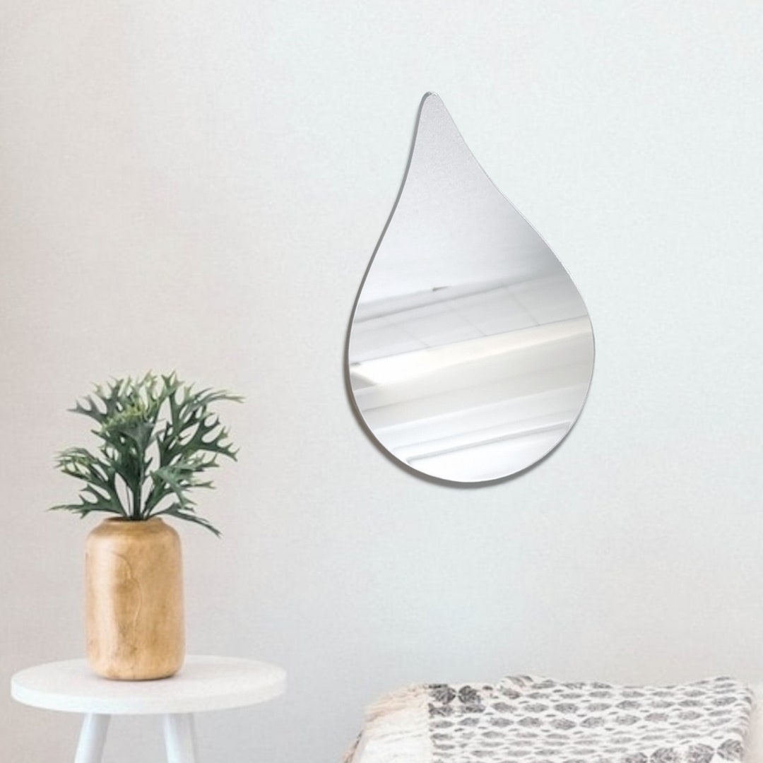 Raindrop / Teardrop Large Acrylic Mirror Wall Art Many Size Options ...