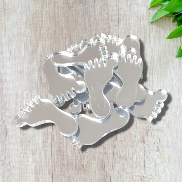 Acrylic Feet Charms - Etsy UK