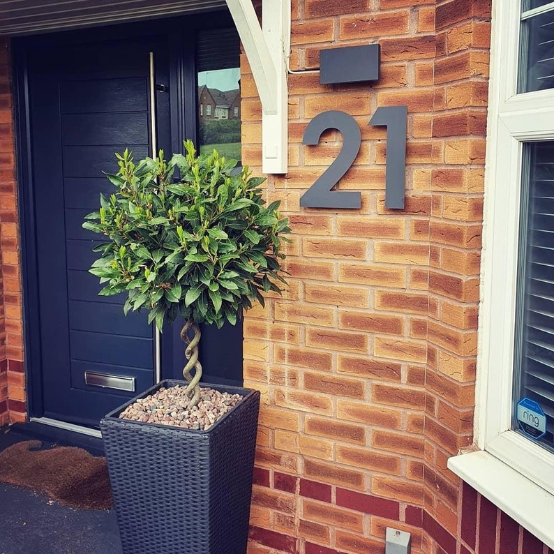 Lime Green, Floating Finish, Bespoke House Number (per Digit) - Many ...