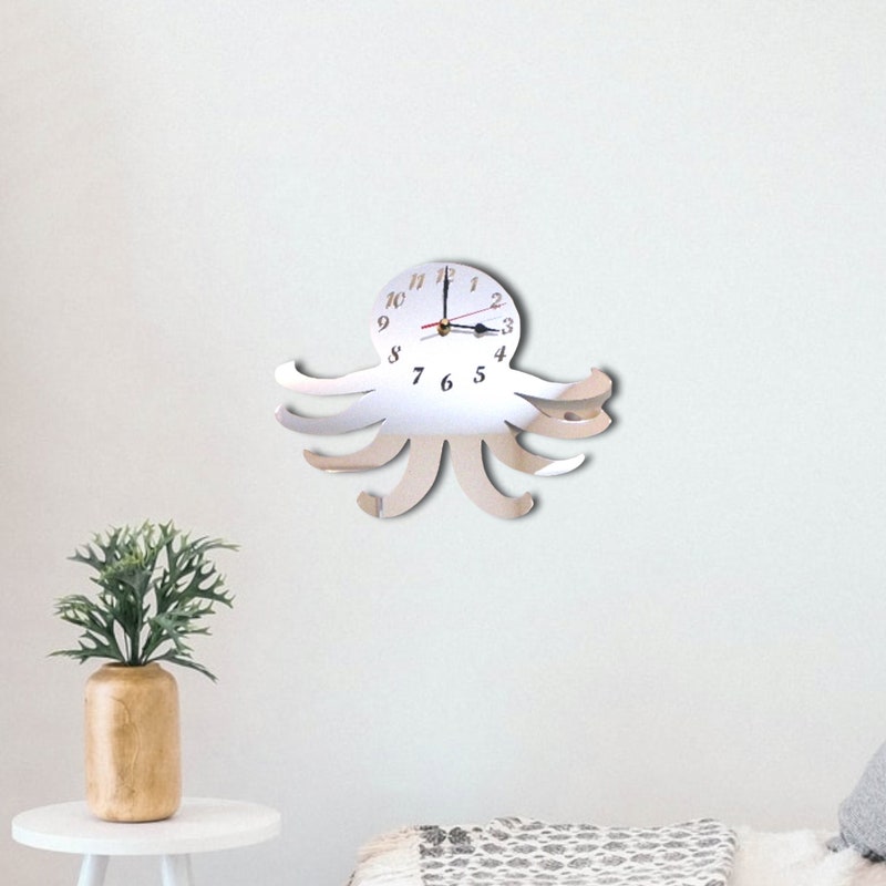 Octopus Wall Clock - Etsy