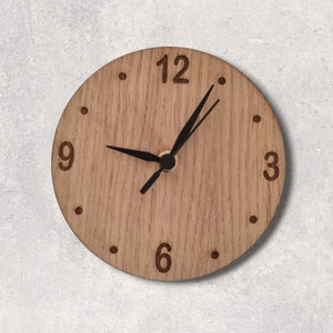 Wood Round Clock – Different Wood Finishes, Custom Sizes & Shapes Made ...