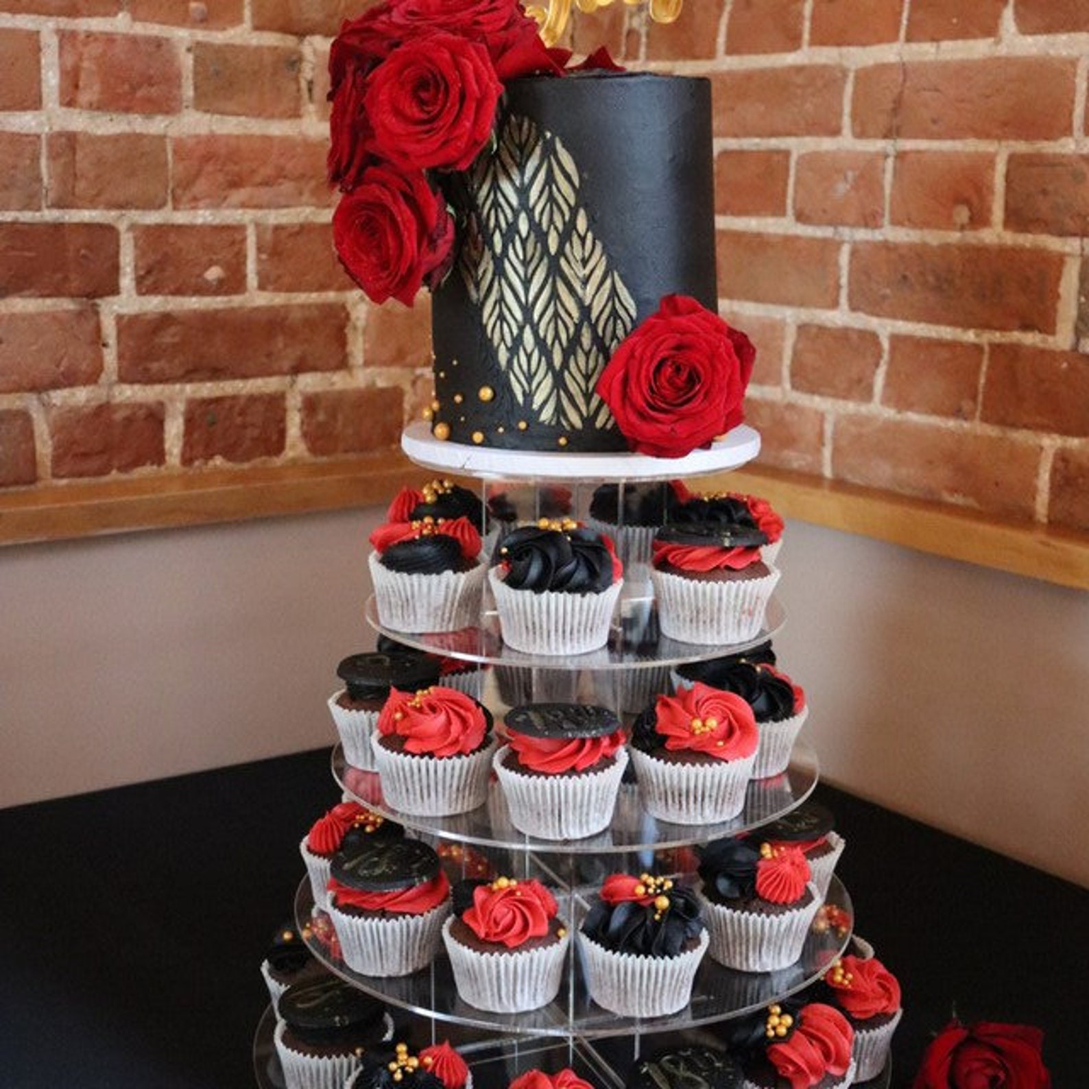 Multi Tier Acrylic Round Cake Stand for Weddings & - Etsy