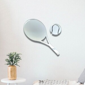 Tennis Racket & Ball Acrylic Mirror Wall Art - Many Size and Colour ...