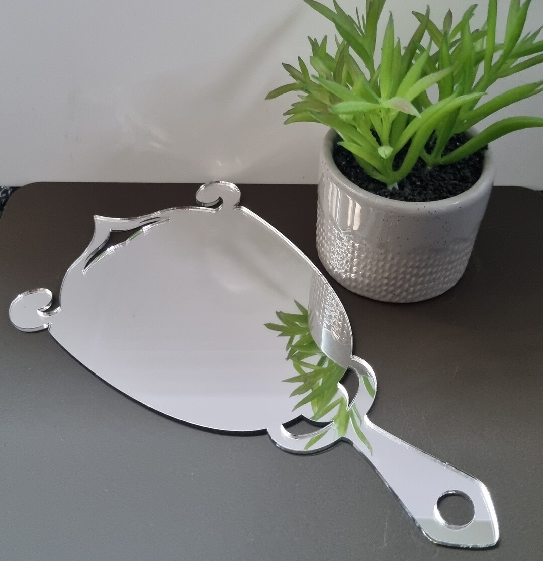 Art Deco Style Hand Held Mirror - Many Styles (bespoke Shapes and Sizes ...