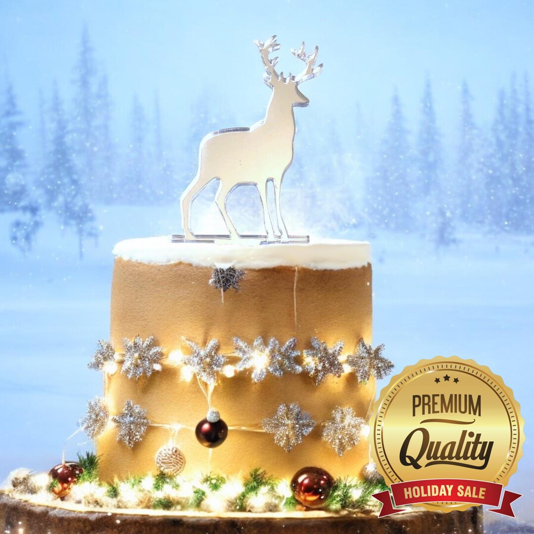 Stag Cake Toppers, Colours, Custom Shapes & Engraving - Etsy Canada