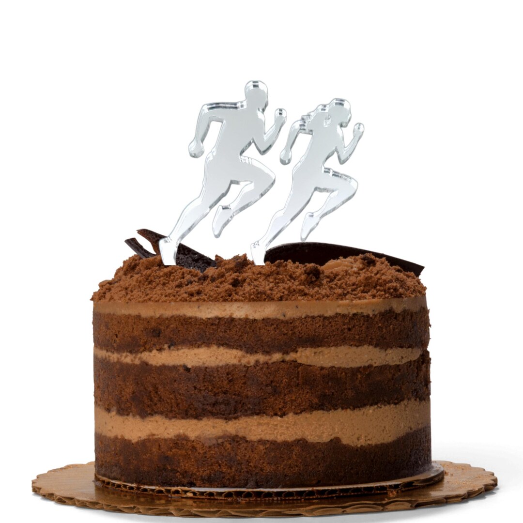 Runners Shaped Cake Toppers, Colours, Custom Shapes, Sizes & Engraving ...