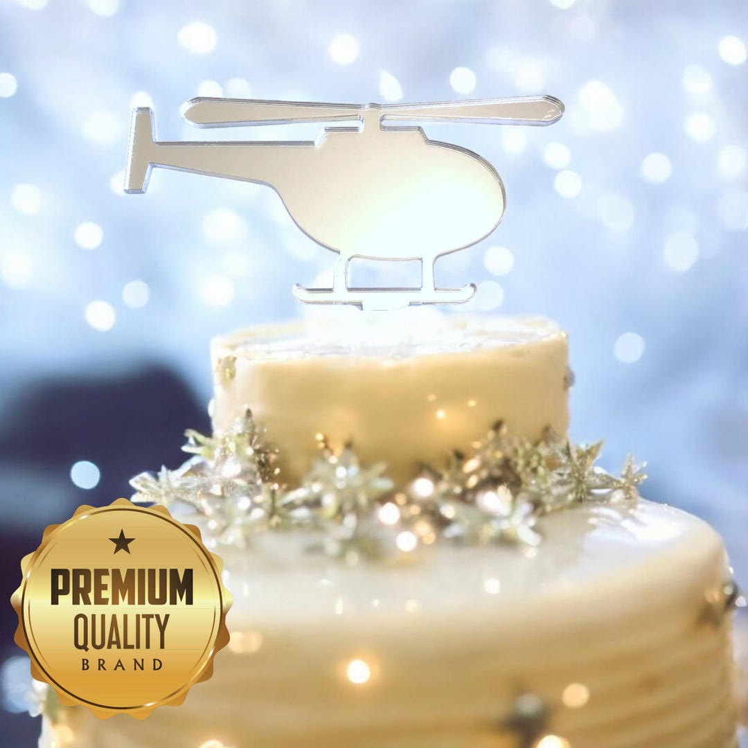 Helicopter Shaped Cake Toppers, Colours, Custom Shapes, Sizes ...