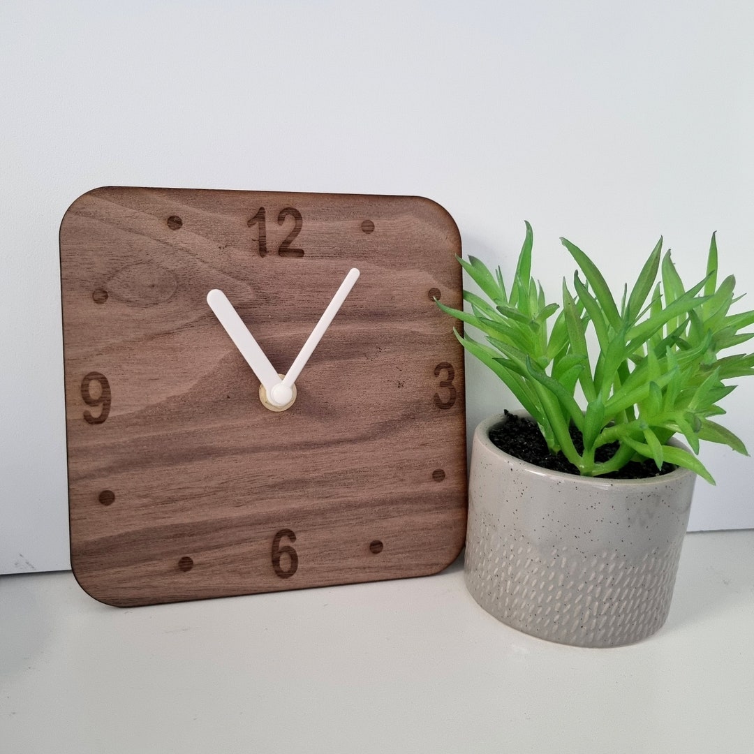 Wood Square Clock Many Colours, Custom Sizes & Shapes Made - Etsy