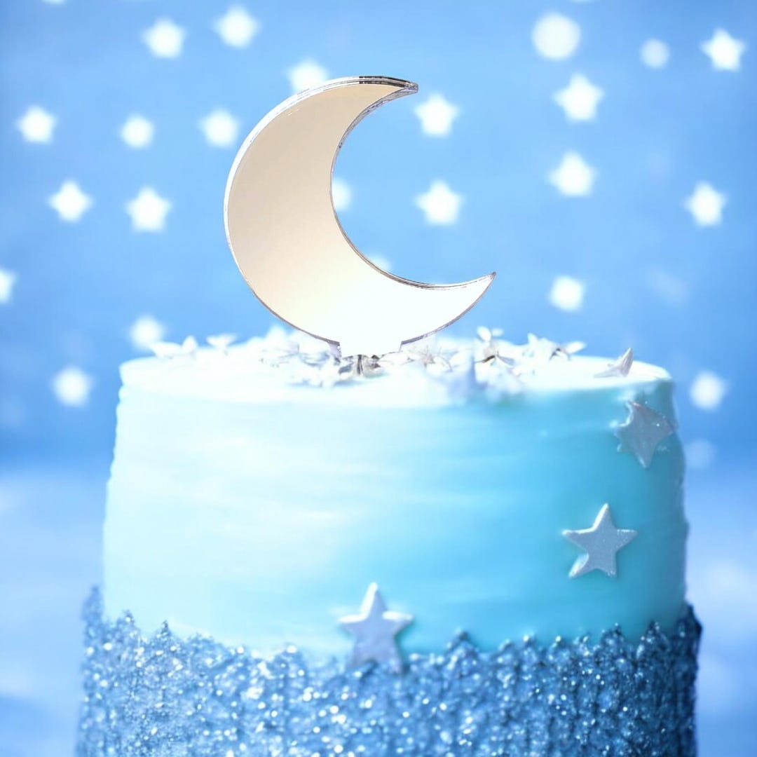 Moon Cake Toppers, Colours, Custom Shapes & Engraving - Etsy