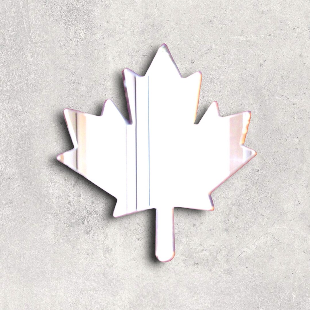 Canadian Maple Leaf Acrylic Mirror Wall Art Many Size, Colour ...