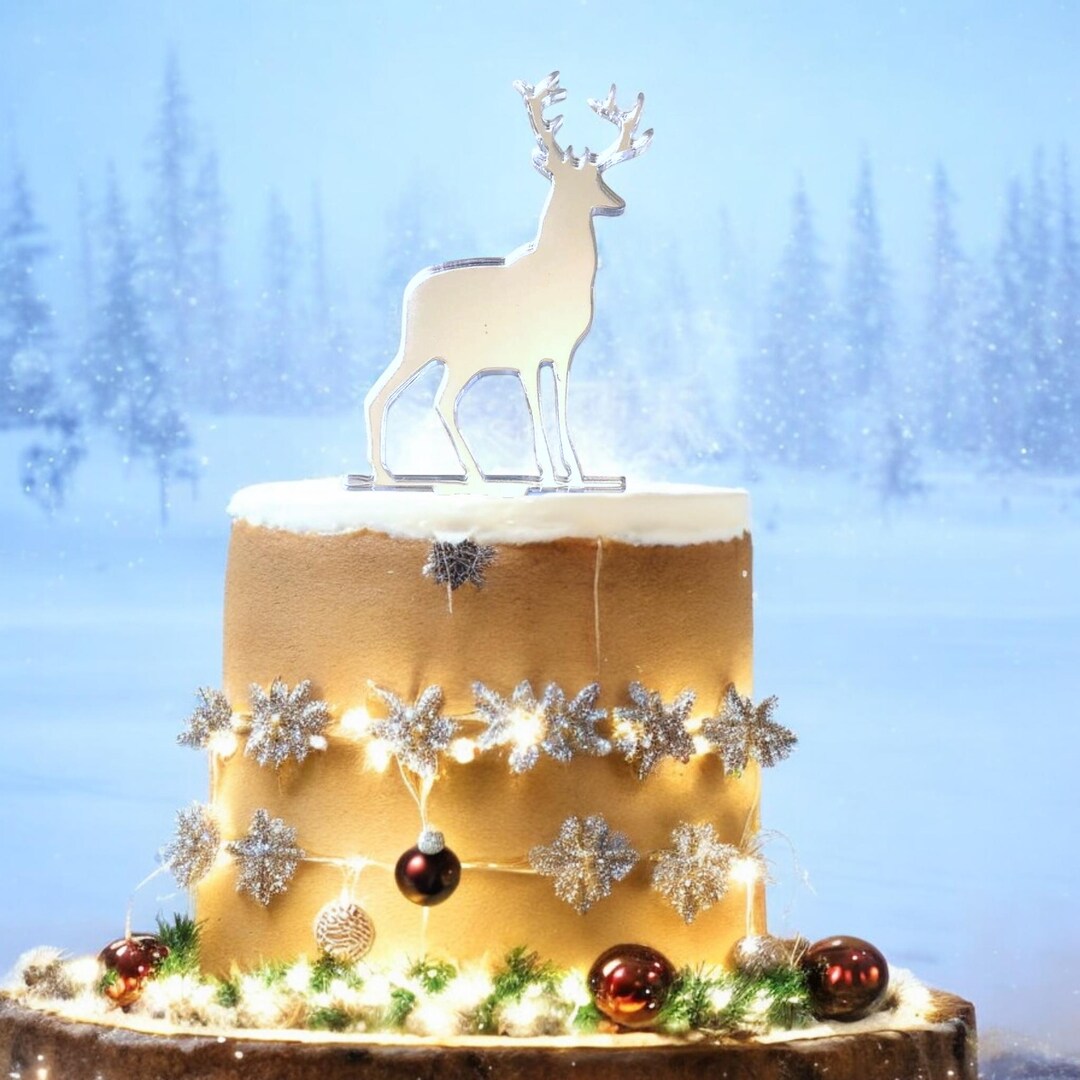Stag Cake Toppers, Colours, Custom Shapes & Engraving - Etsy