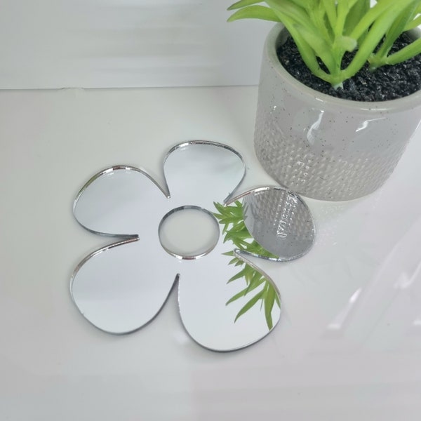 Flower Mirror Wall Art - Etsy