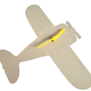 Bi Plane Acrylic Clock - Many Colours Available (bespoke Shapes and ...