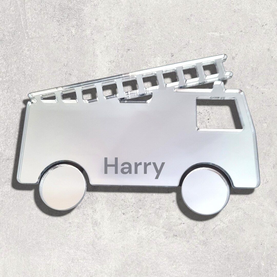 Fire Engine Acrylic Mirror Wall Art - Many Size / Colour Options ,plain ...