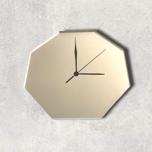 Octagon Acrylic Clock – Many Colours Available (bespoke Shapes and ...