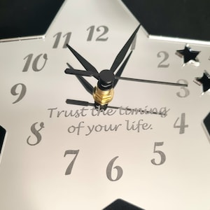 Octagon Acrylic Clock – Many Colours Available (bespoke Shapes and ...