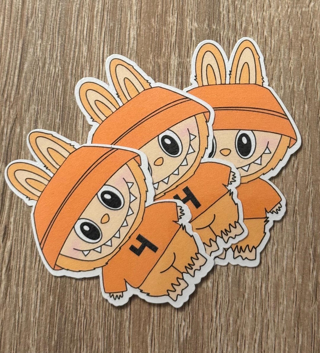 Lando Labubu Papaya Fan F1 Sticker - Etsy