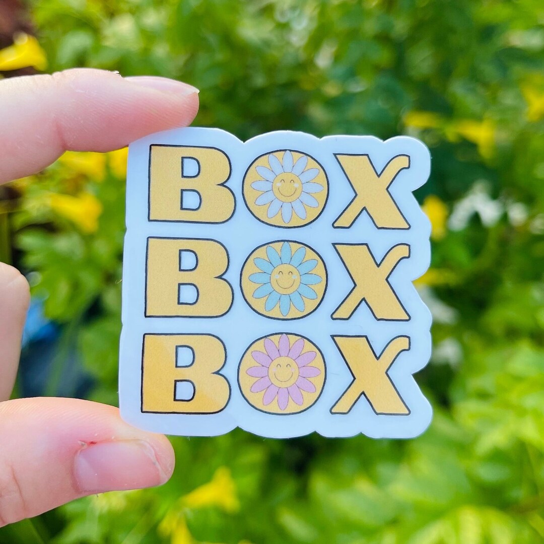 BOX BOX BOX Cute F1 Stickers for Laptops Water Bottles and - Etsy