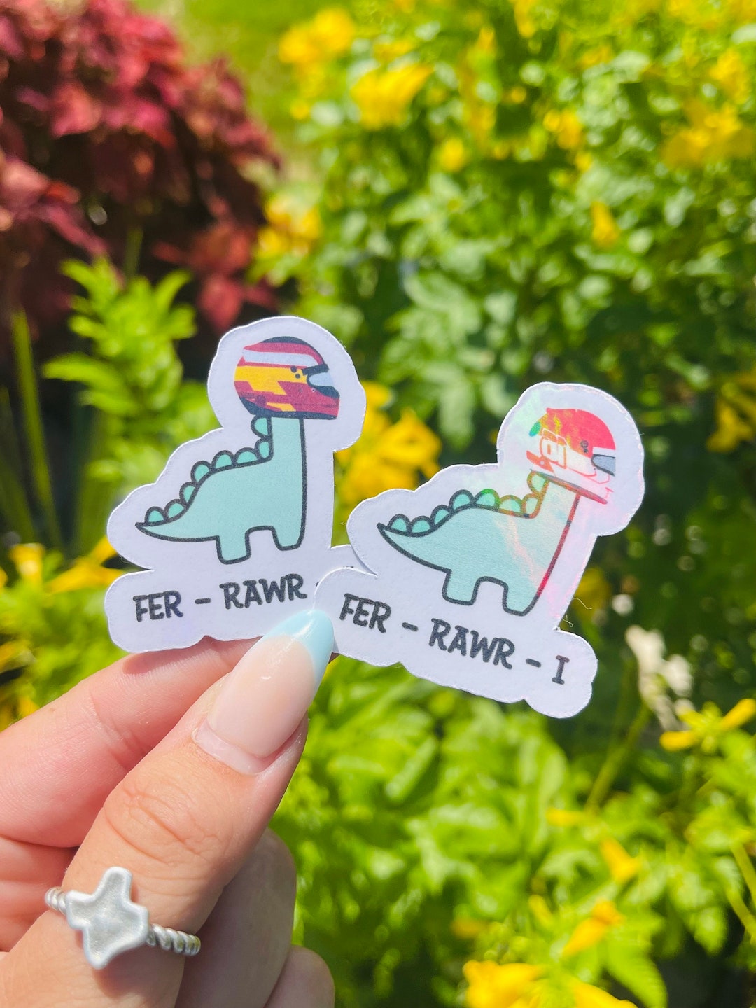 Fer-raw-ri ferrari Sticker Duo Cute F1 Stickers for - Etsy