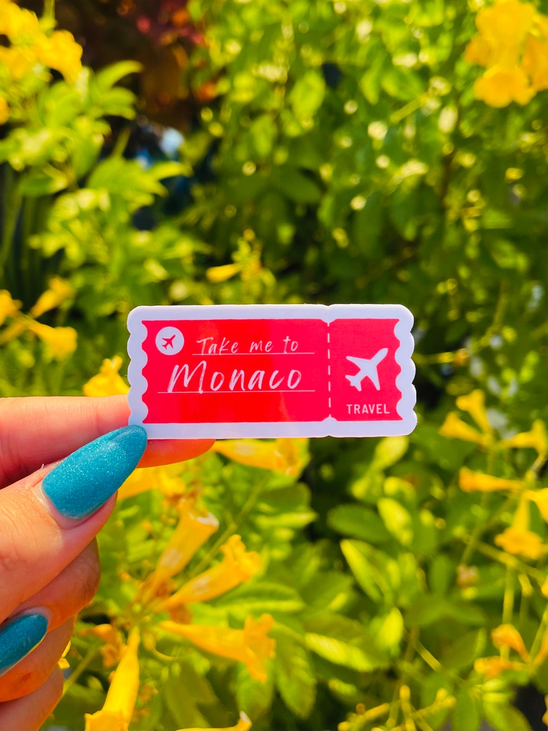 Take Me to Monaco Cute F1 Stickers for Laptops, Water Bottles, and More ...