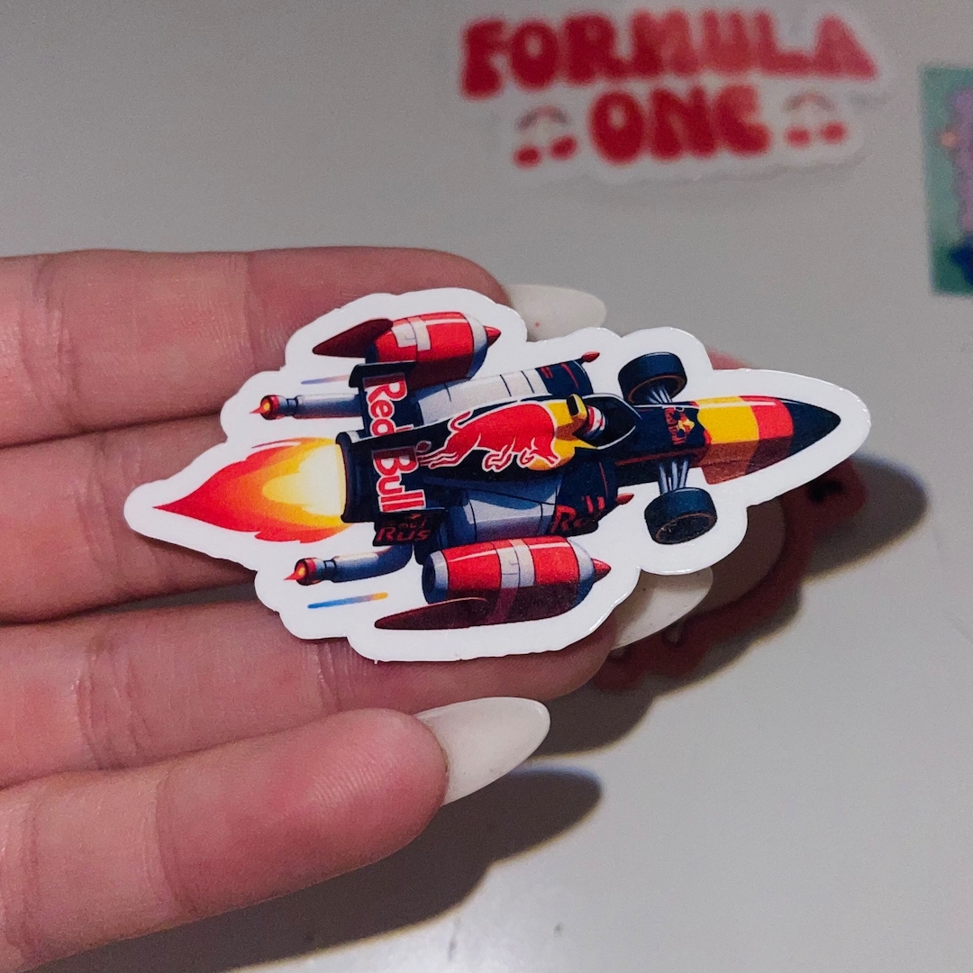 RB F1 Cartoon Rocket Sticker F1 Cute Sticker - Etsy